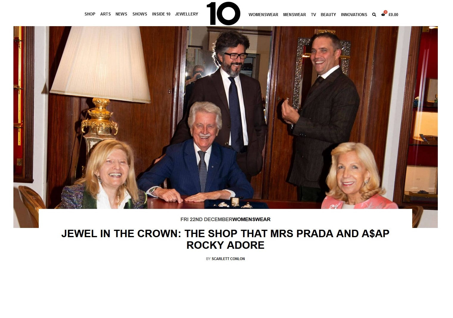 10 Magazine - Jewel In The Crown: The Shop That Mrs Prada And A$AP Roc ...